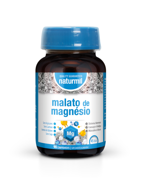 Magnesium Malate 90 tablets - Naturmil | CrisDietética-Supplements Online