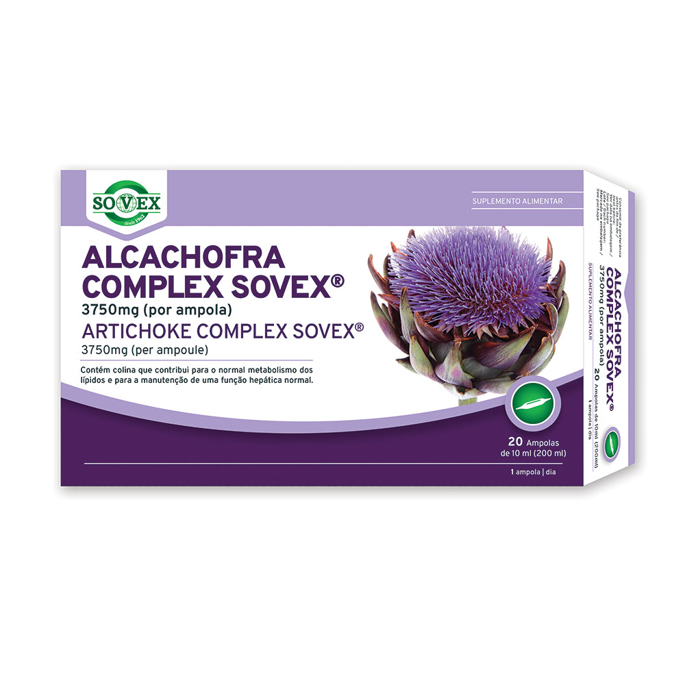 Alcachofa Complex 20 Ampollas - Sovex | CrisDietética-Suplementos Online